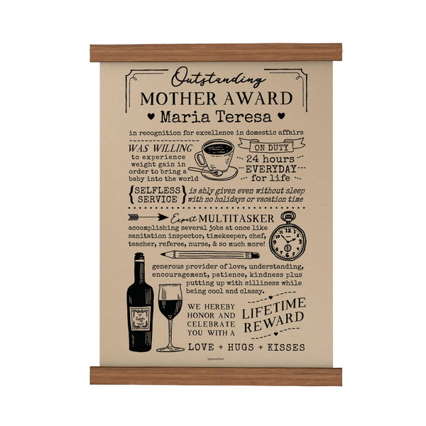 Mother Personalized Scroll Poster | papemelroti