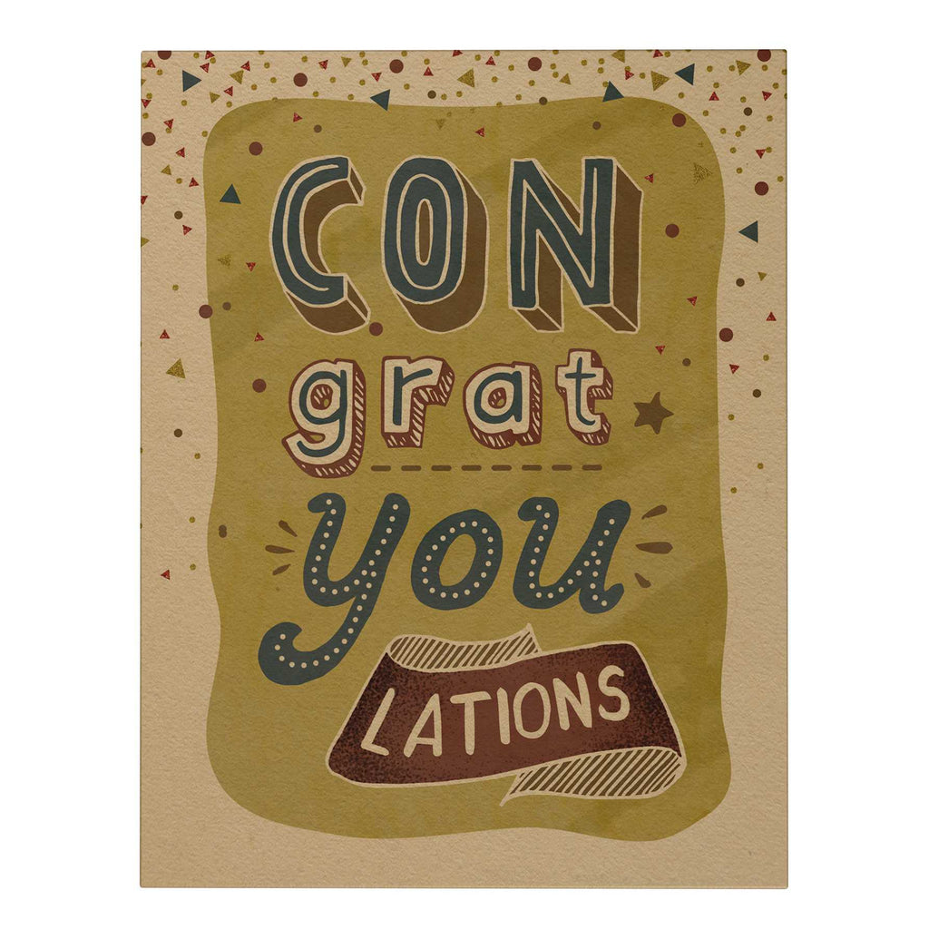 Congratulations | Original Big Card | papemelroti | Markdowns ...