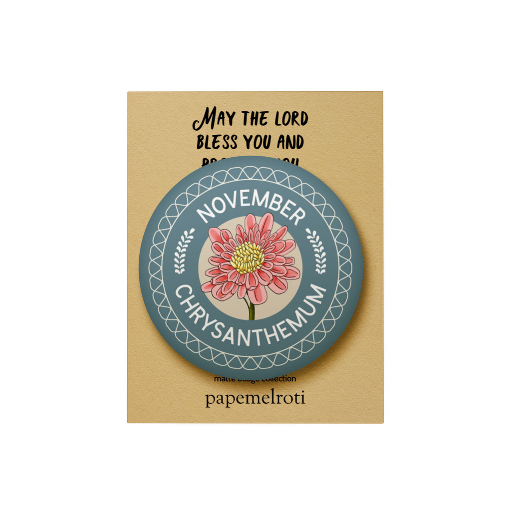 Birth Flower | Original Inspirational Badge | papemelroti