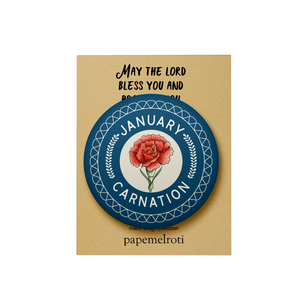 Birth Flower | Original Inspirational Badge | papemelroti