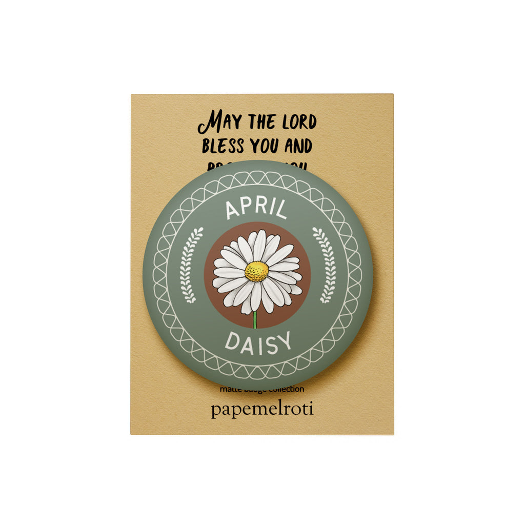 Birth Flower | Original Inspirational Badge | papemelroti