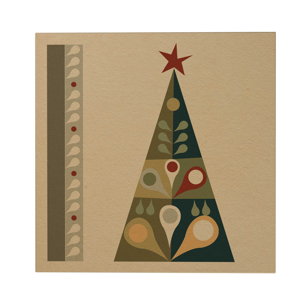 Christmas | Original Square Greeting Card | papemelroti