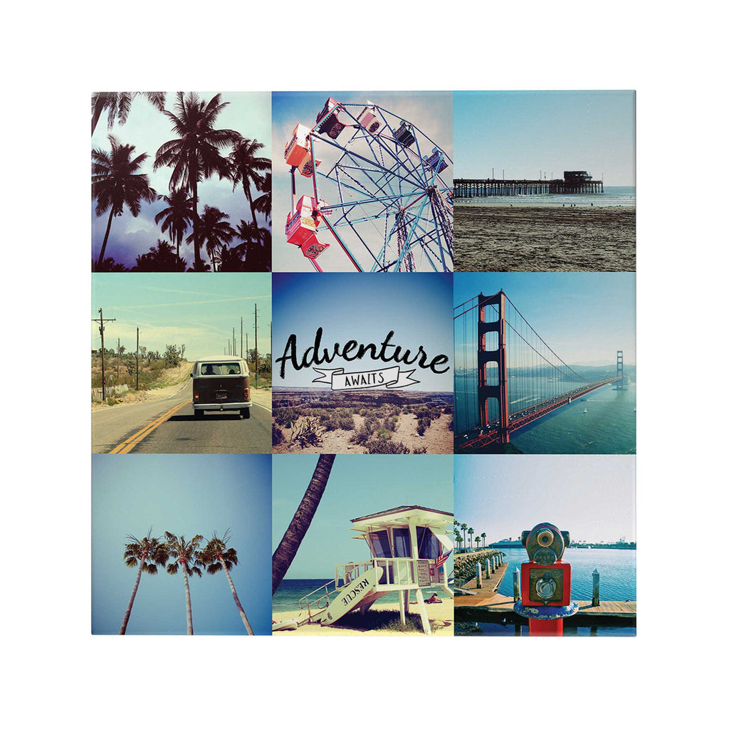 Adventure Awaits Collage | Original Travel Themed Poster | papemelroti