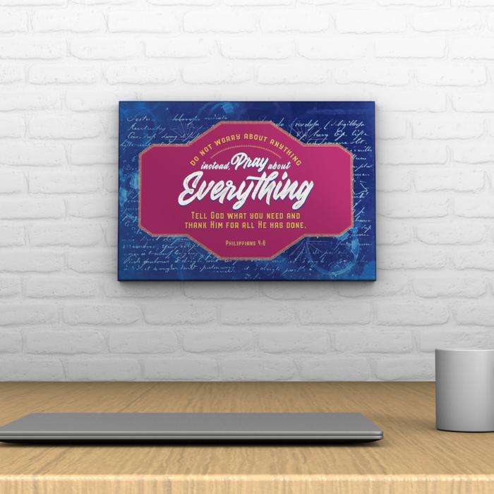 Do Not Worry About Anything | Original Inspirational Poster ...