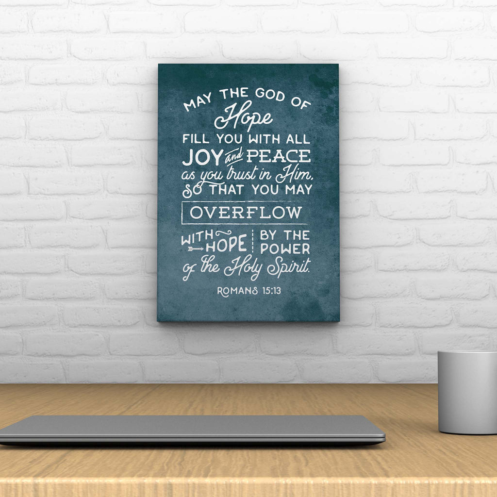 May the God of Hope Fill You | Original Inspirational Poster | papemelroti