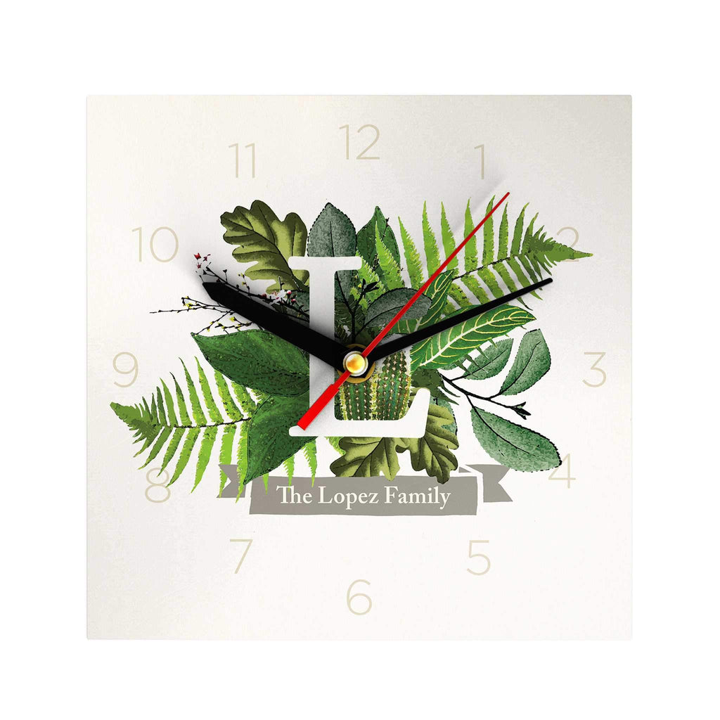 Botanical Monogram | Original Wall Clock | papemelroti