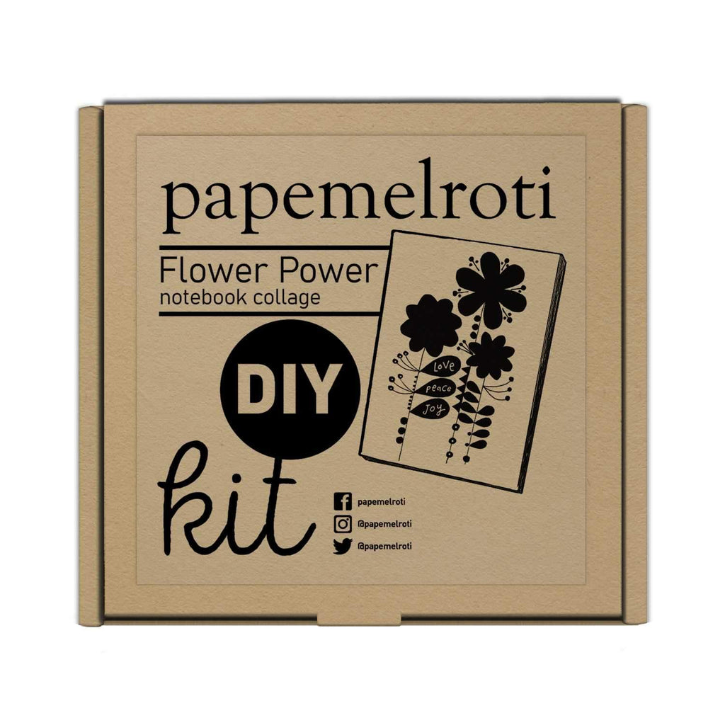 Flower Power Collage DIY Kit | Arts & Crafts | papemelroti