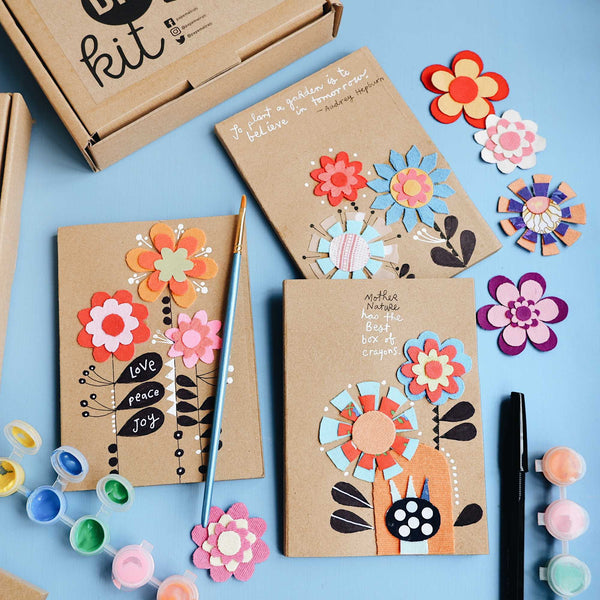 Flower Power Collage DIY Kit | Arts & Crafts | papemelroti