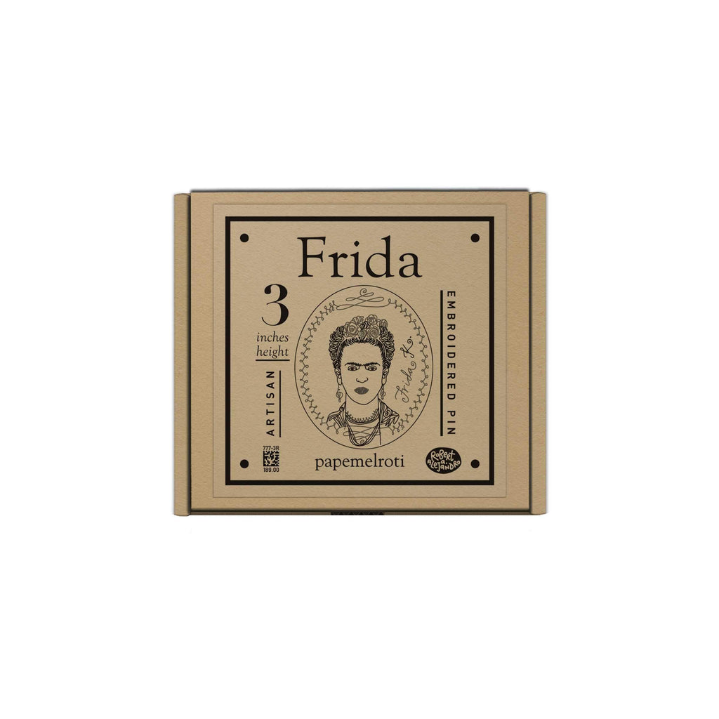 Frida Kahlo | Original Artisan Embroidered Pin | papemelroti ...