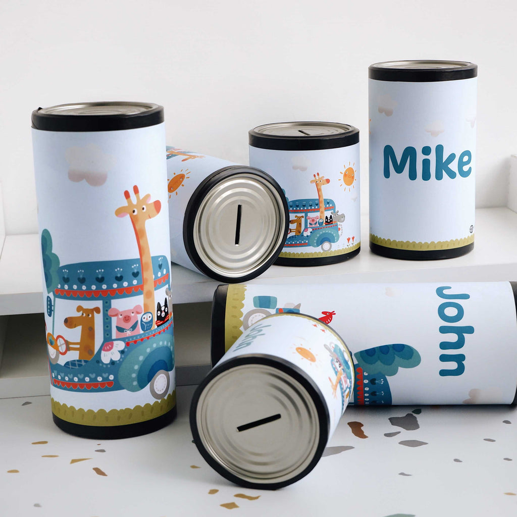 Kinder Animals | Original Paper Tube Coinbank | papemelroti