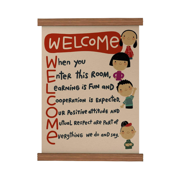 Welcome | Original Paper Scroll Poster | papemelroti