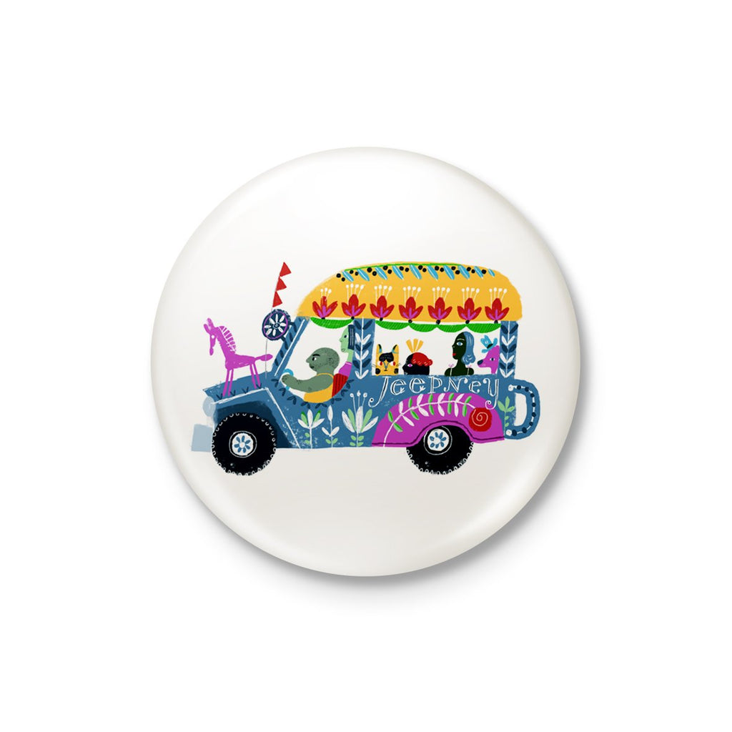 Philippine Jeepney | Original Button Badge | papemelroti