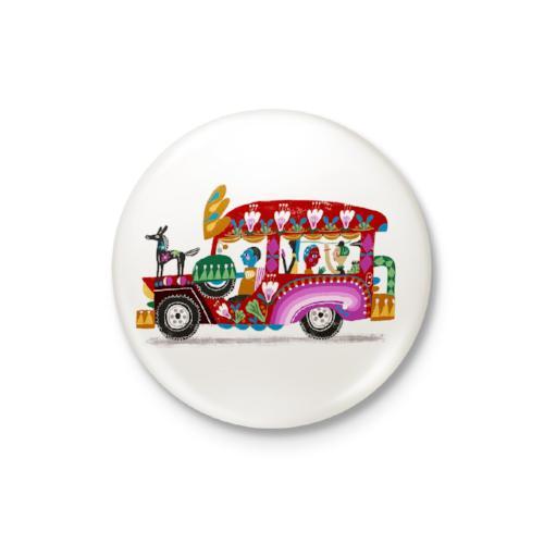 Philippine Jeepney | Original Button Badge | papemelroti