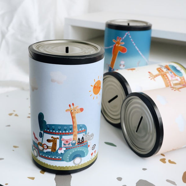 Kinder Animals | Original Paper Tube Coinbank | papemelroti