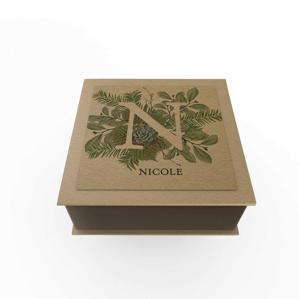 Botanical Monogram | Personalized Desk Pad | papemelroti