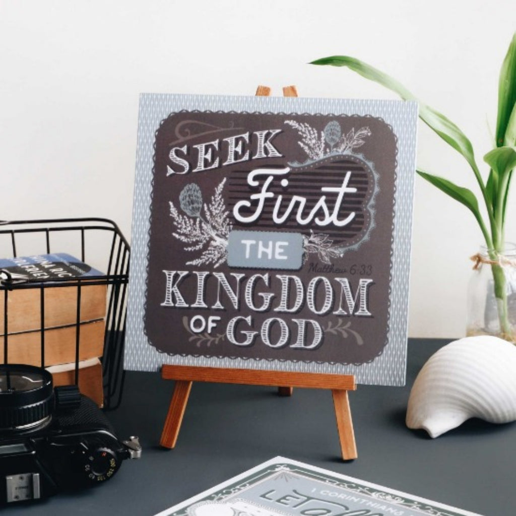 Seek First The Kingdom Of God | Inspirational Poster | papemelroti